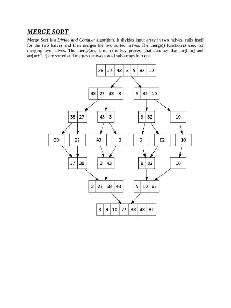 SORTING (Merge, Quick and Insertion) | PDF | Algorithms And Data Structures | Algorithms