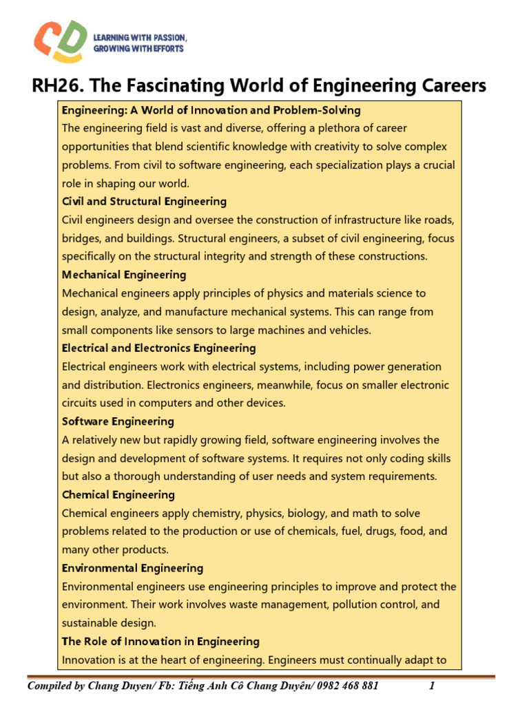 RH26.The Fascinating World of Engineering Industry | PDF | Engineering ...