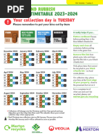 Hume City Council Bin Calendar 2025 | PDF | Waste | Waste Management