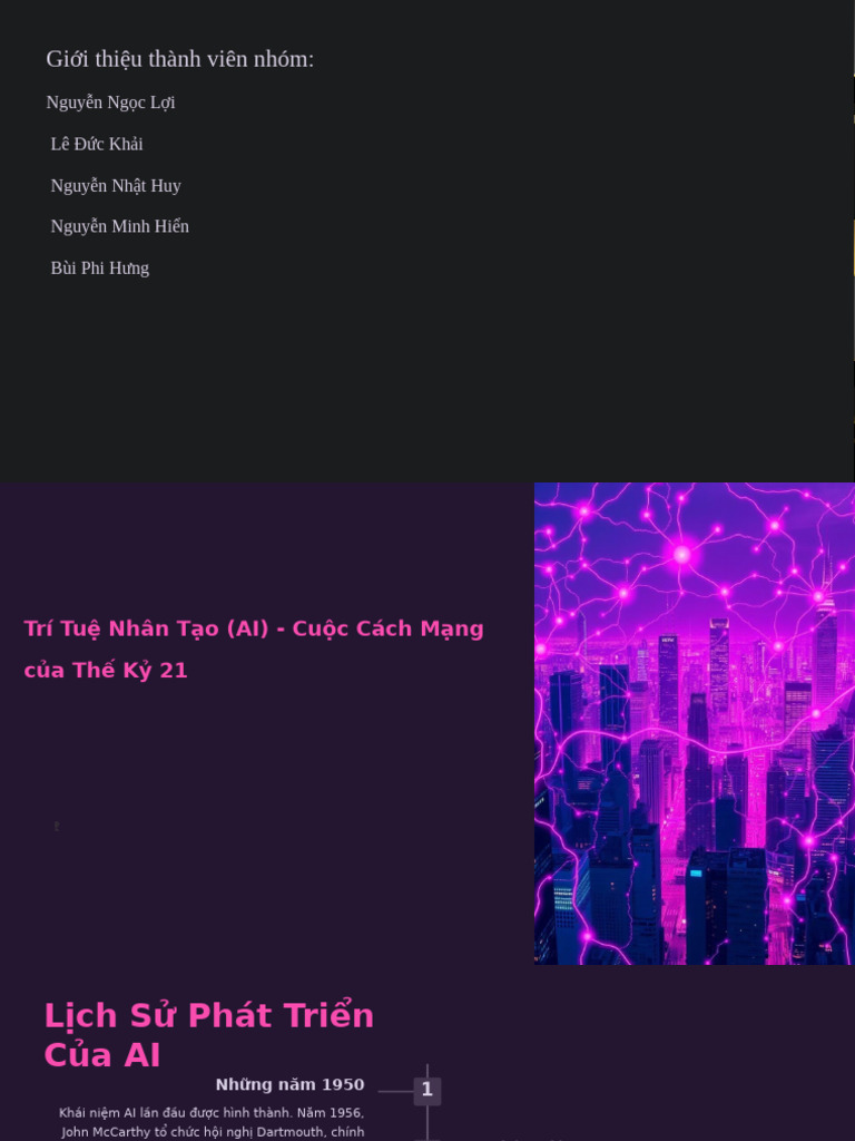 Bai Thuyet Trinh Hoan Chinh Tri Tue Nhan Tao AI Cuoc Cach Mang Cong Nghe | PDF
