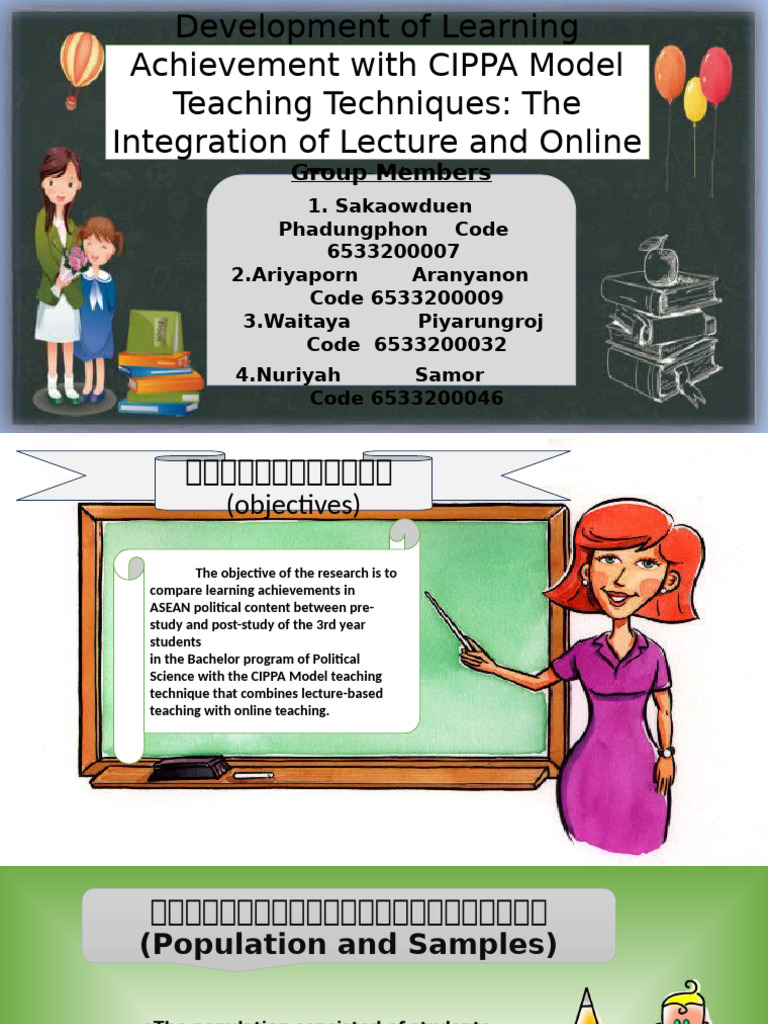 Development of Learning Achievement With CIPPA Model Teaching ...