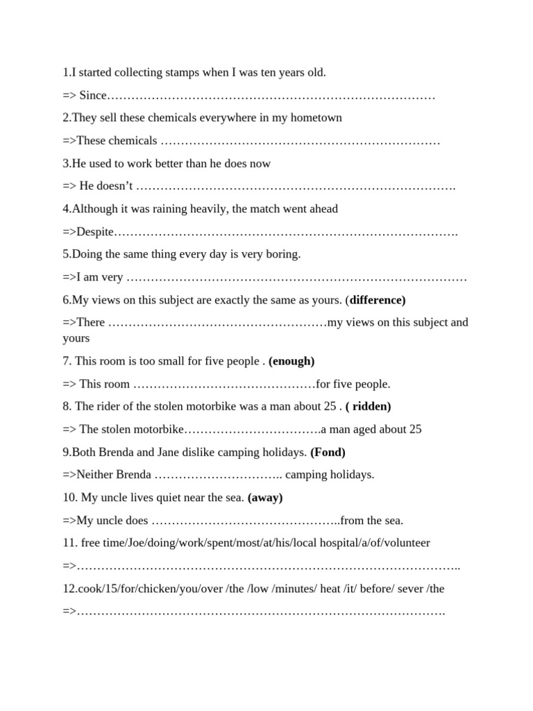 Bai Viết Anh 7 | PDF