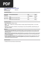Harvard Resume Template I (With Bullet Points) | PDF
