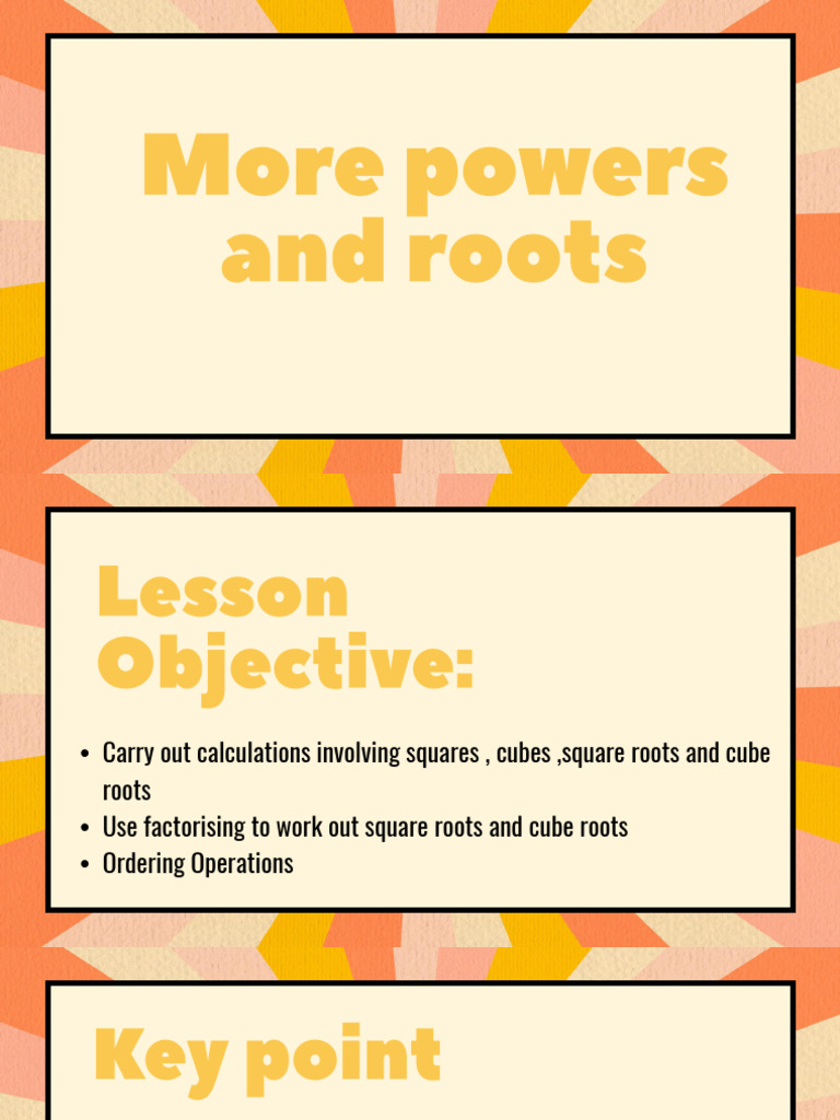 Mastering Powers and Roots in Math | PDF