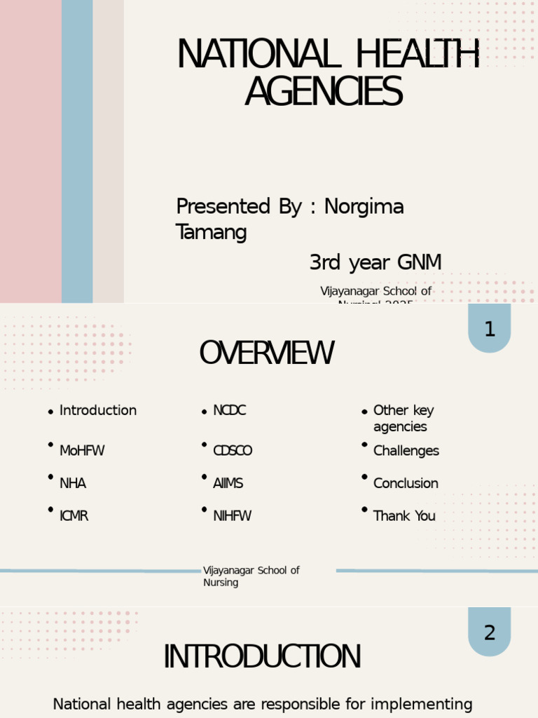 Conclusion on National Health Agencies | PDF | Health Care | Preventive ...