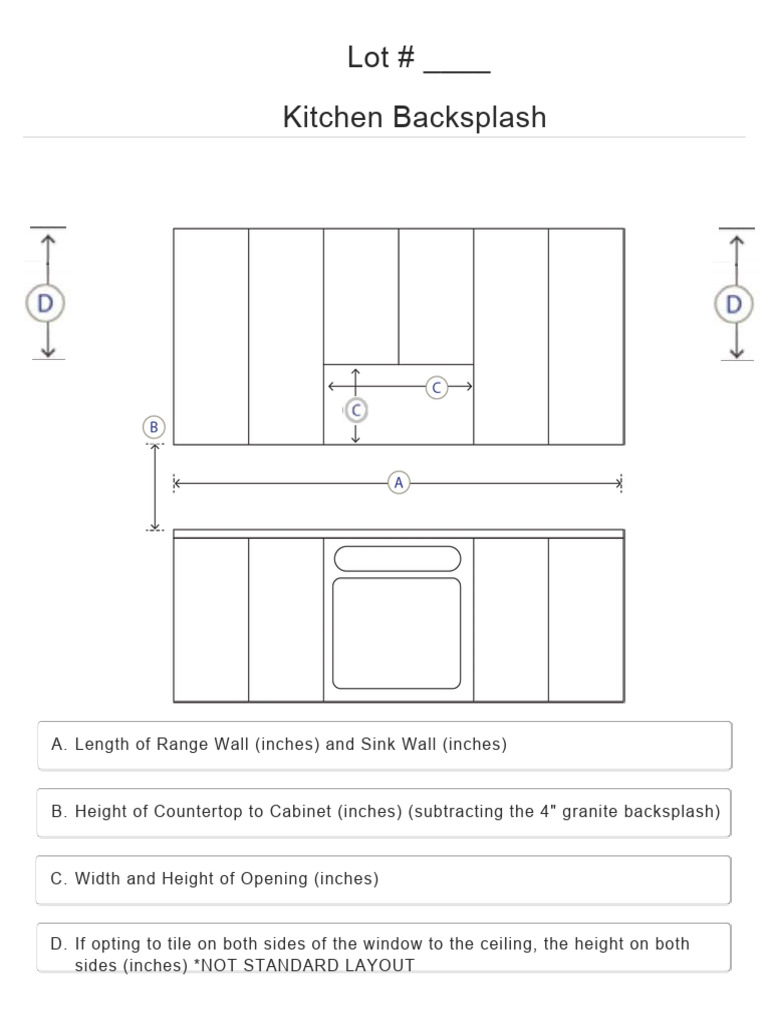 Kitchen Backsplash Template | PDF
