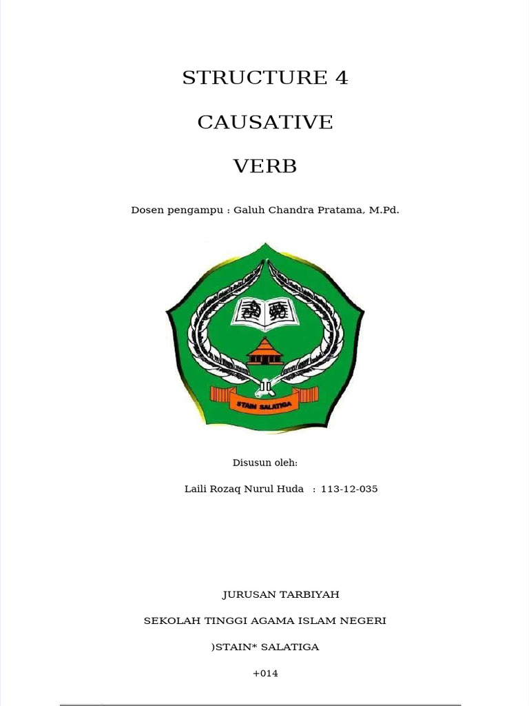 PDF Makalah Causative Verb | PDF | Verb | English Language