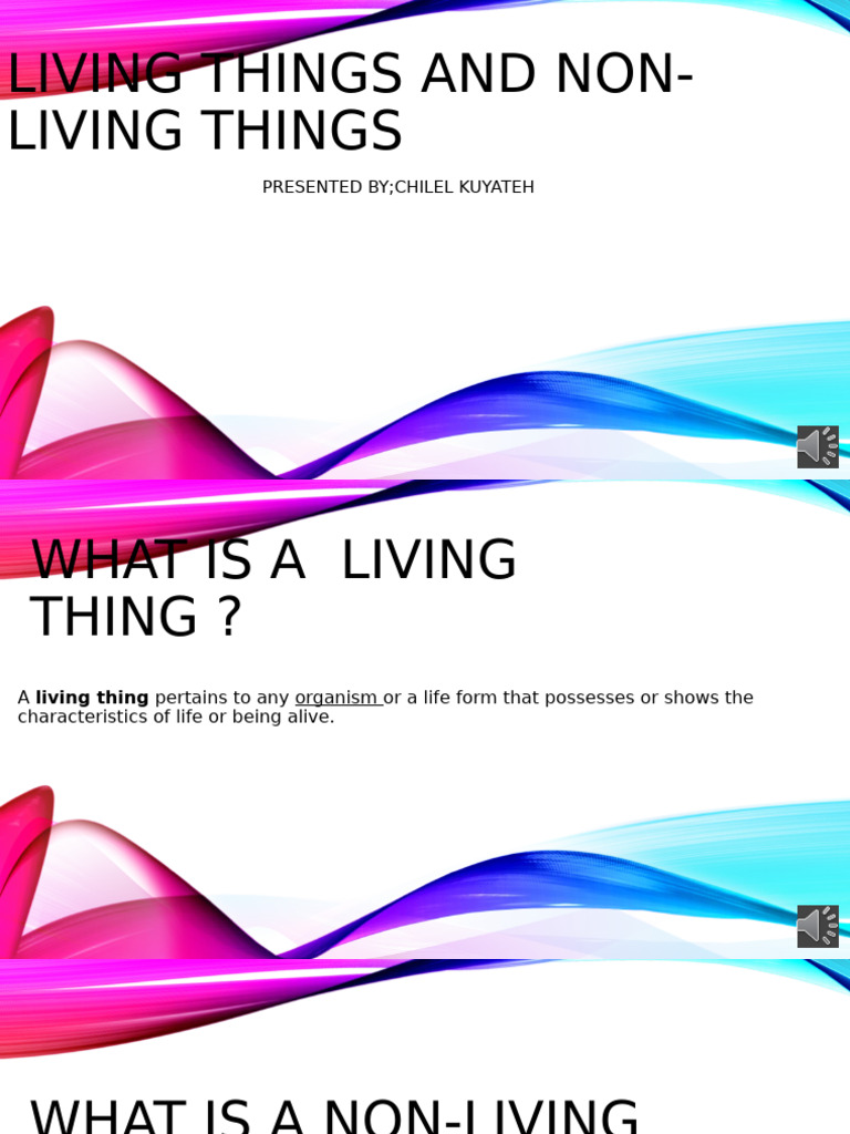 Living vs Non-Living Things Explained | PDF