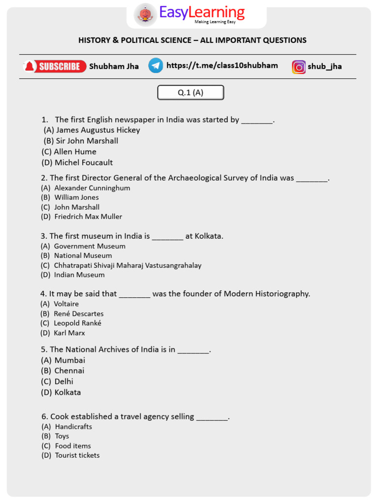 Key Concepts in History & Political Science | PDF