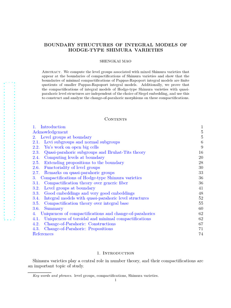 Boundary Structures of Integral Models of Hodge-Type Shimura Varieties ...