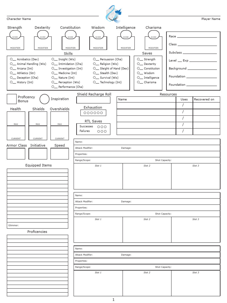 DnDestiny CharacterSheet v3-2 Fillable | PDF | Role Playing Games | Gaming