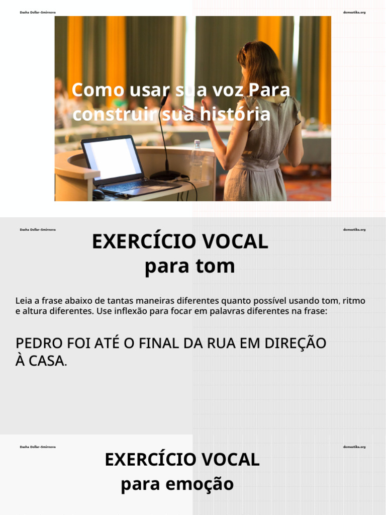 U3 - Vocal Exercises - Portuguese | PDF