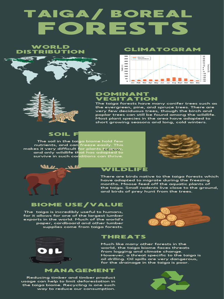 Taiga Biome: Ecosystem and Threats | PDF