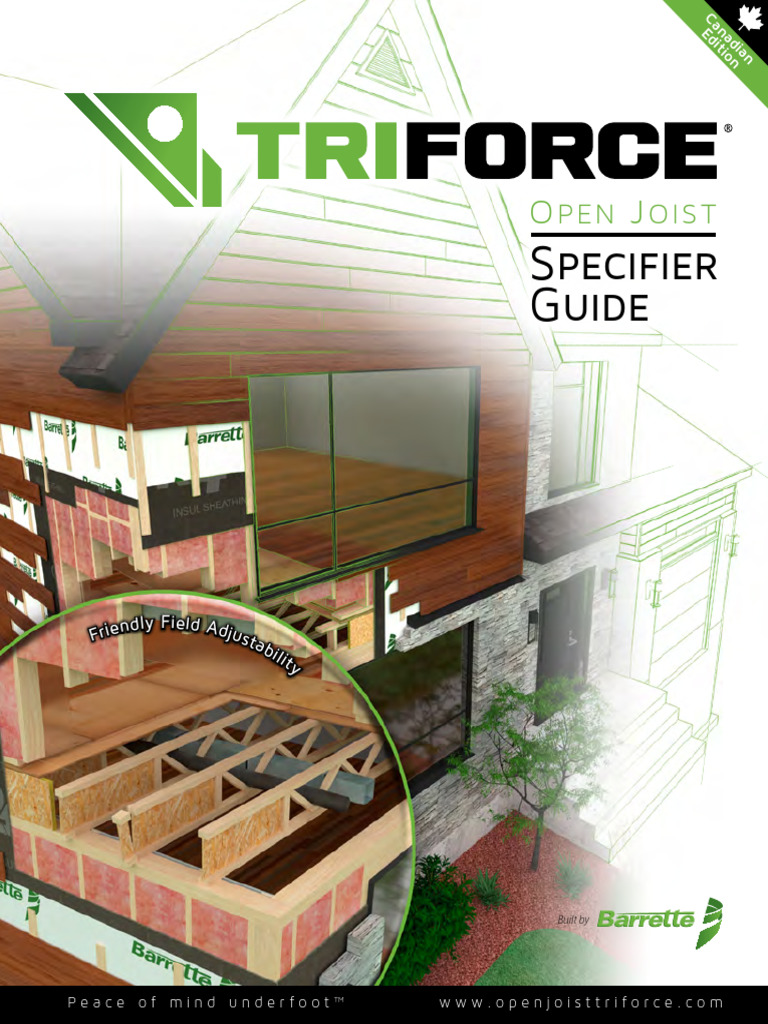 Open Joist Triforce Spec Guide Ca | PDF | Structural Load | Framing (Construction)