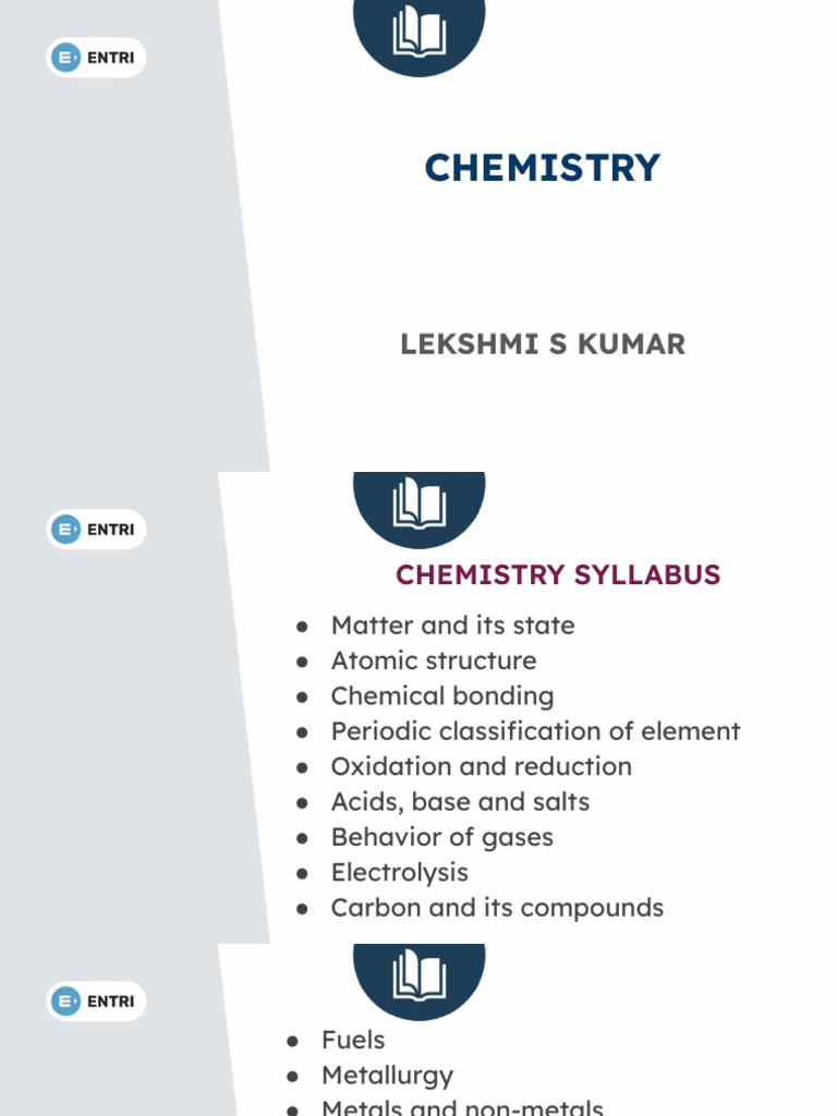 Comprehensive Chemistry Syllabus 2026 | PDF | Chemistry | Chemical ...