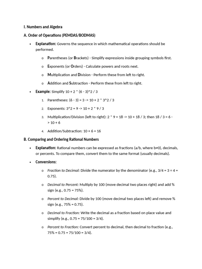 Math Teaching ATI TEAS 1 | PDF | Division (Mathematics) | Percentage