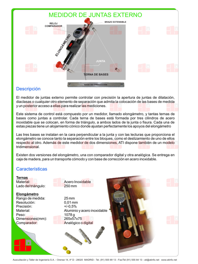 Medidor de Juntas Externo para Control Preciso | PDF