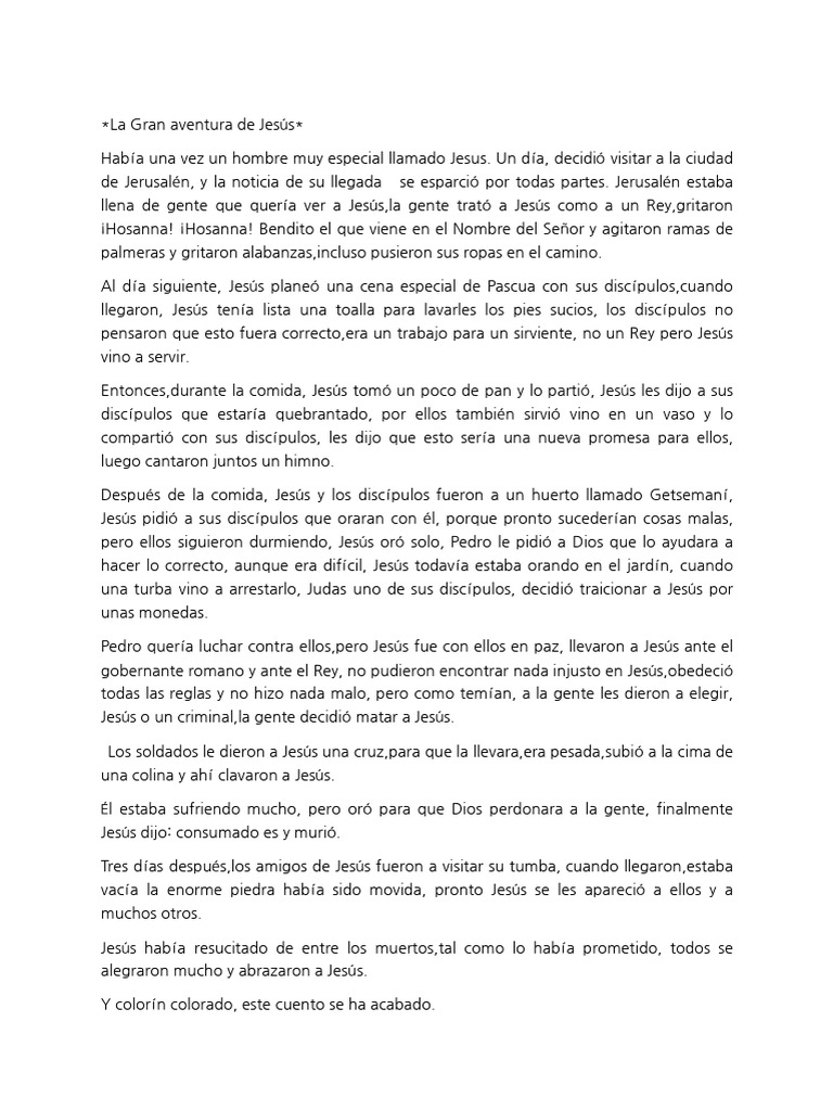 La Gran Aventura de Jesús | PDF
