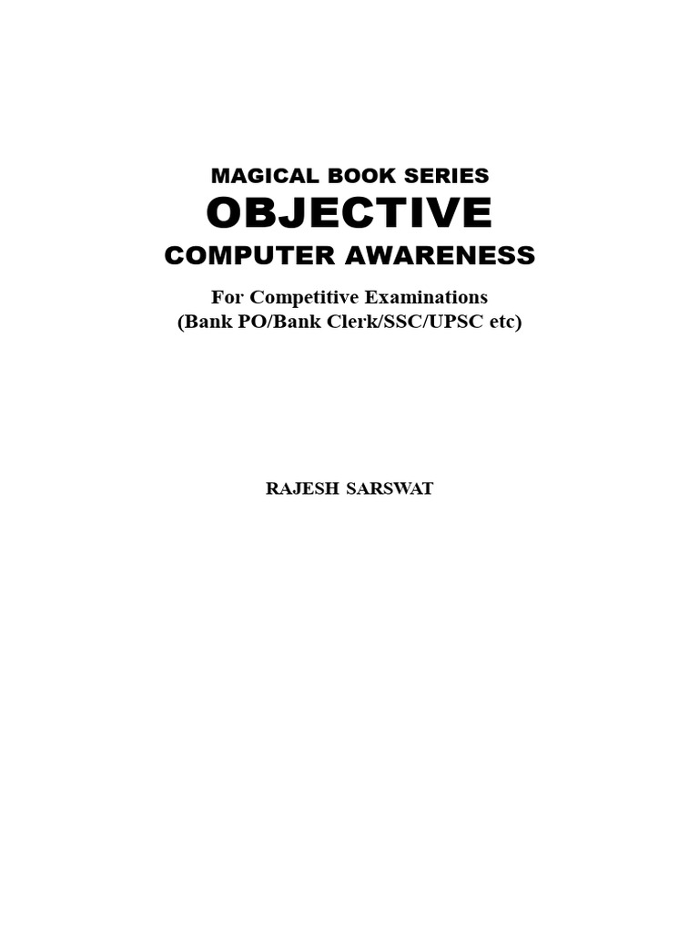 Objective Computer Awareness With Previous Year Asked MCQs | PDF ...