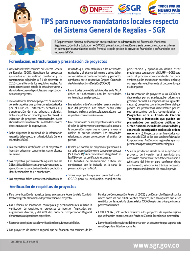 Tips Proyectos SGR | PDF
