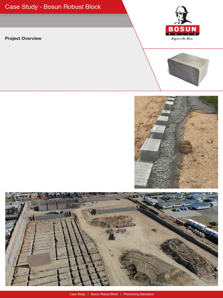 Phomolong Substation Robust Block Case Study | PDF | Concrete | Soil ...