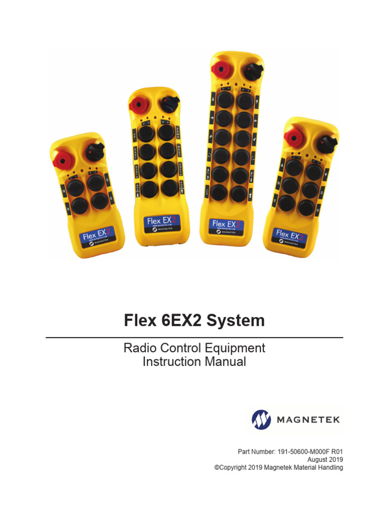 Flex 6EX2 Radio Control Manual | PDF | Crane (Machine) | Electrical ...