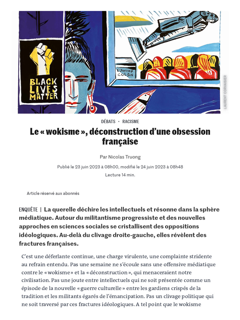 Déconstruction du wokisme en France | PDF | Sciences politiques