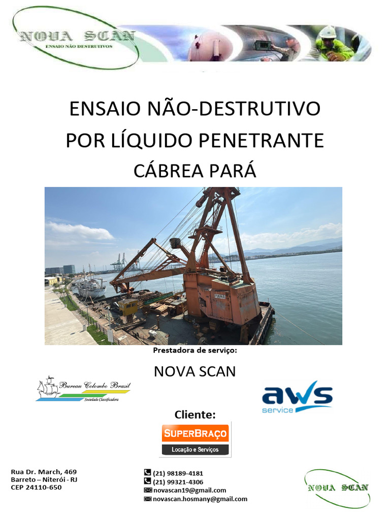 Relatório de Ensaio em Cábrea Pará | PDF | Transporte de água | Navios