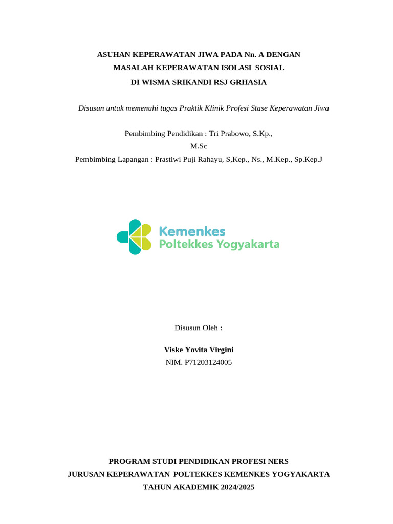 Askep Srikandi Isos - HDR VN | PDF