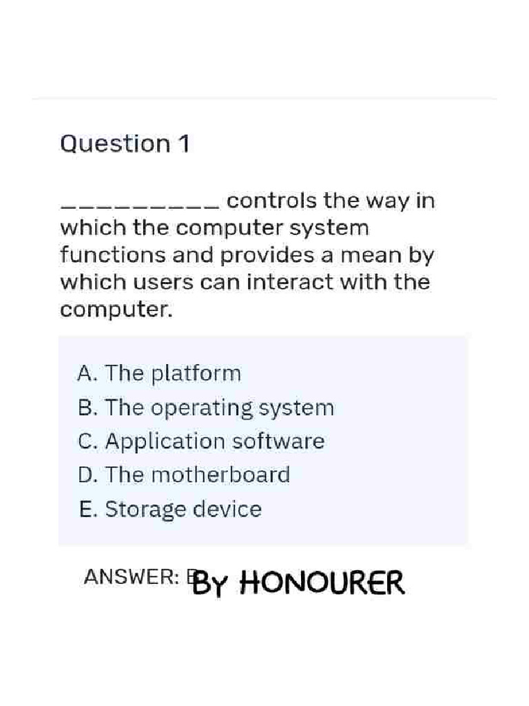 CSC 111 Oer by Honourer | PDF