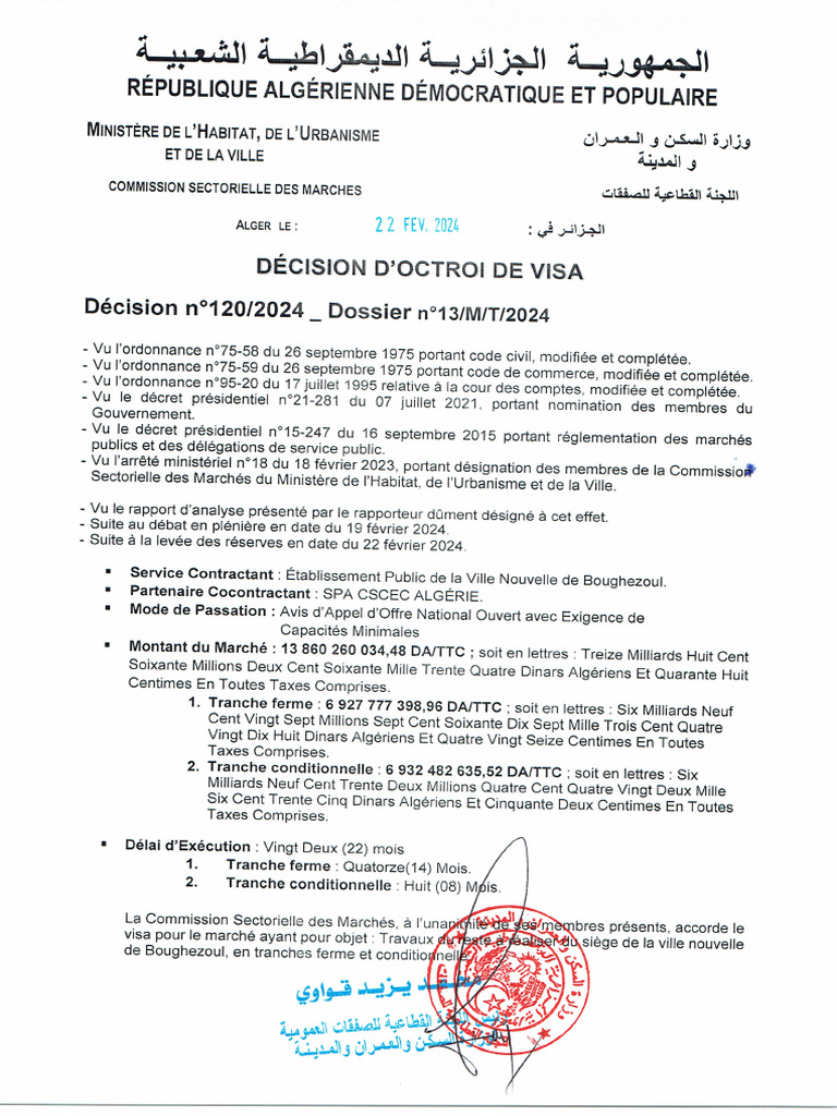 Décision D'octroi Visa | PDF