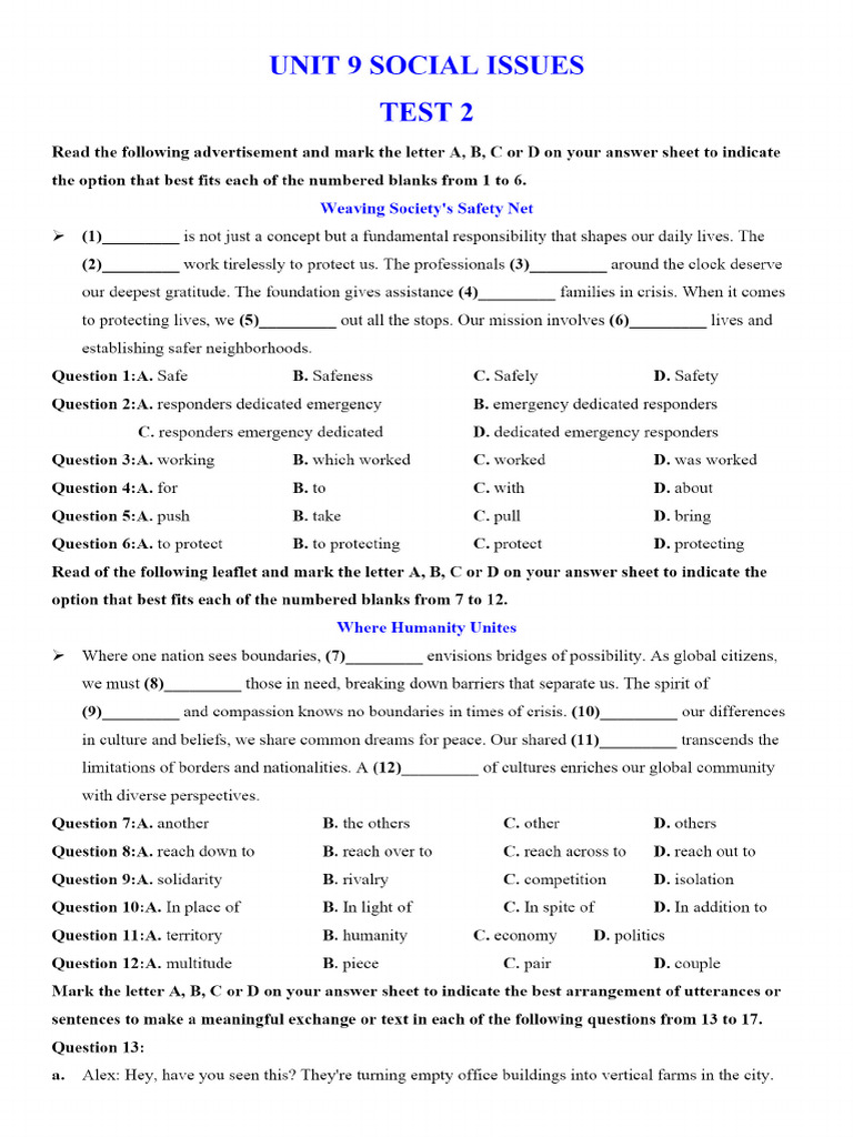 Unit 9 Grade 11 Test 2docx - 3200 - PDF - Gdrive.vip | PDF