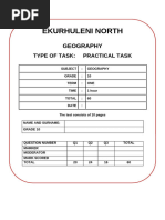 Grade 10 Geography Map Work Task | PDF | Map | Stratosphere