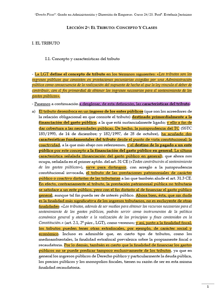 Tema 2 - Tributo | PDF | Impuestos | Economias