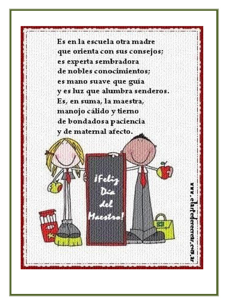 Poema a un Maestro Querido | PDF