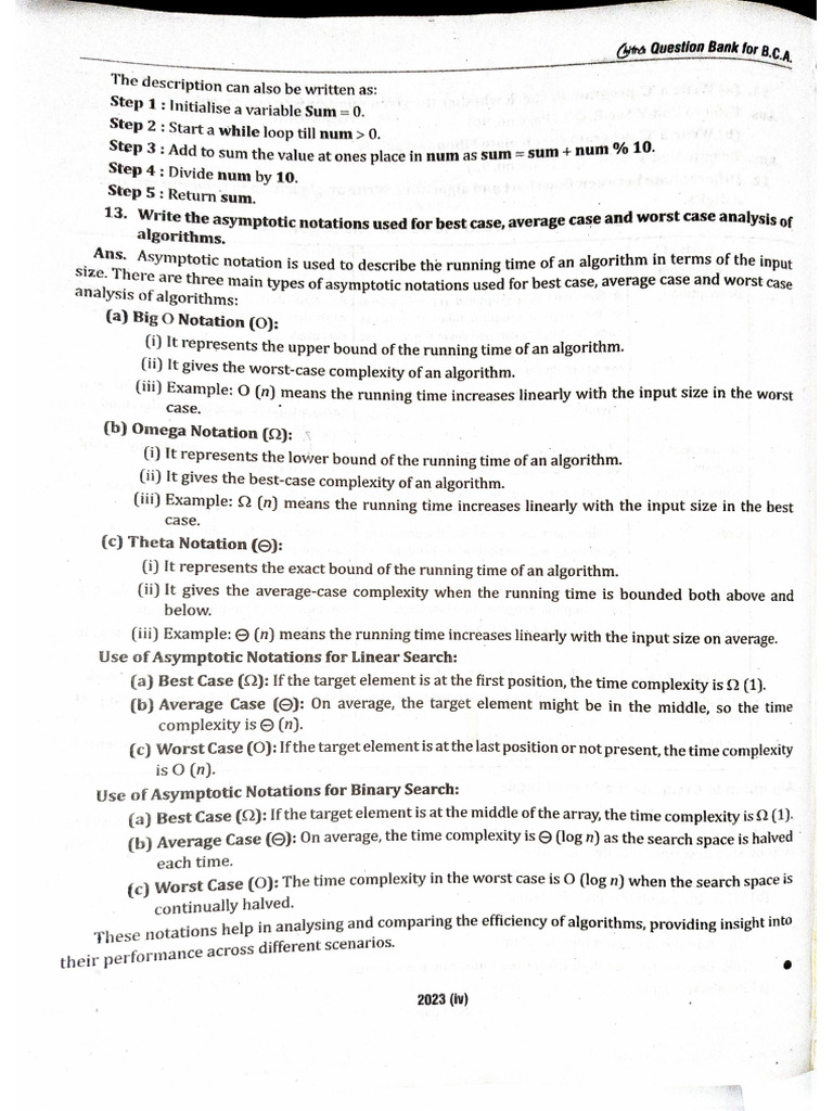 Big Oh Notation Pdf