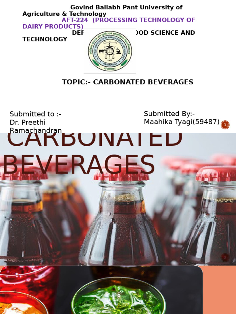 Carbonated Beverages | PDF | Soft Drink | Carbonated Water