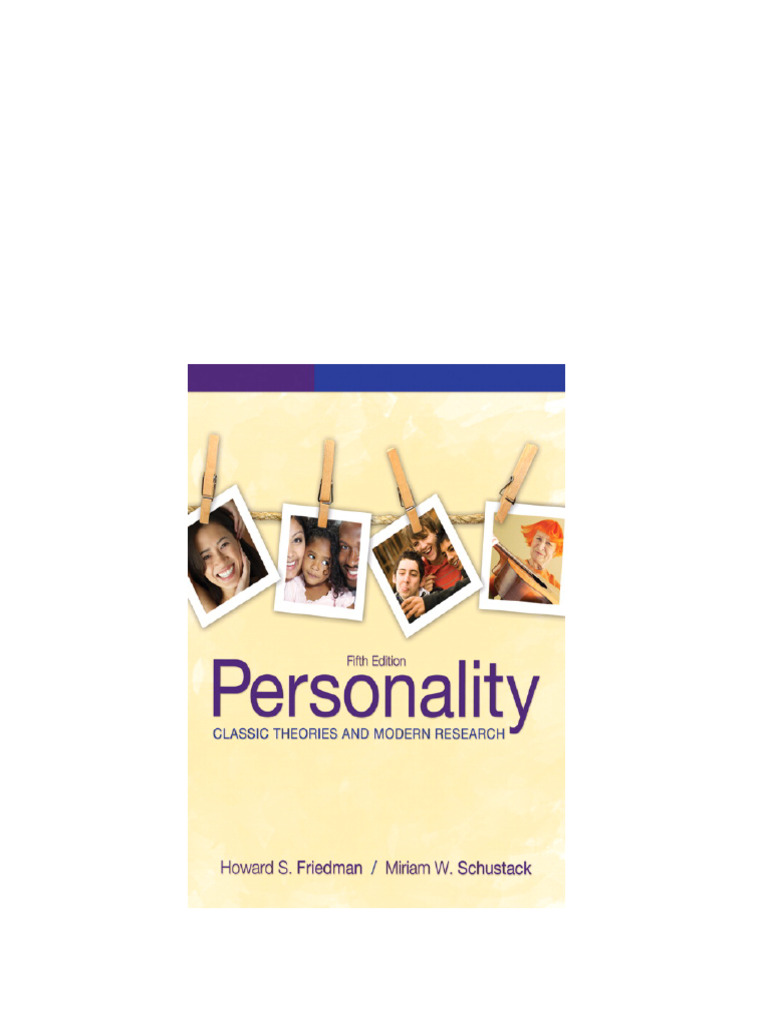 Test Bank For Personality Classic Theories and Modern Research 5th ...