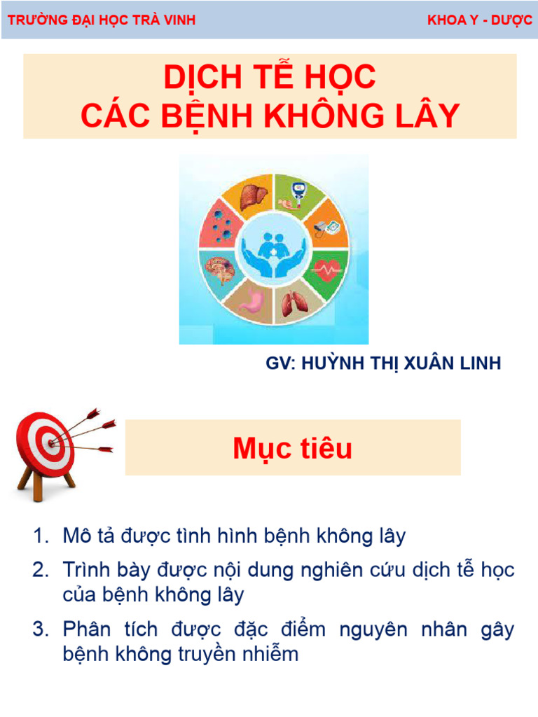 DỊCH TỄ HỌC CÁC BỆNH KHÔNG LÂY | PDF