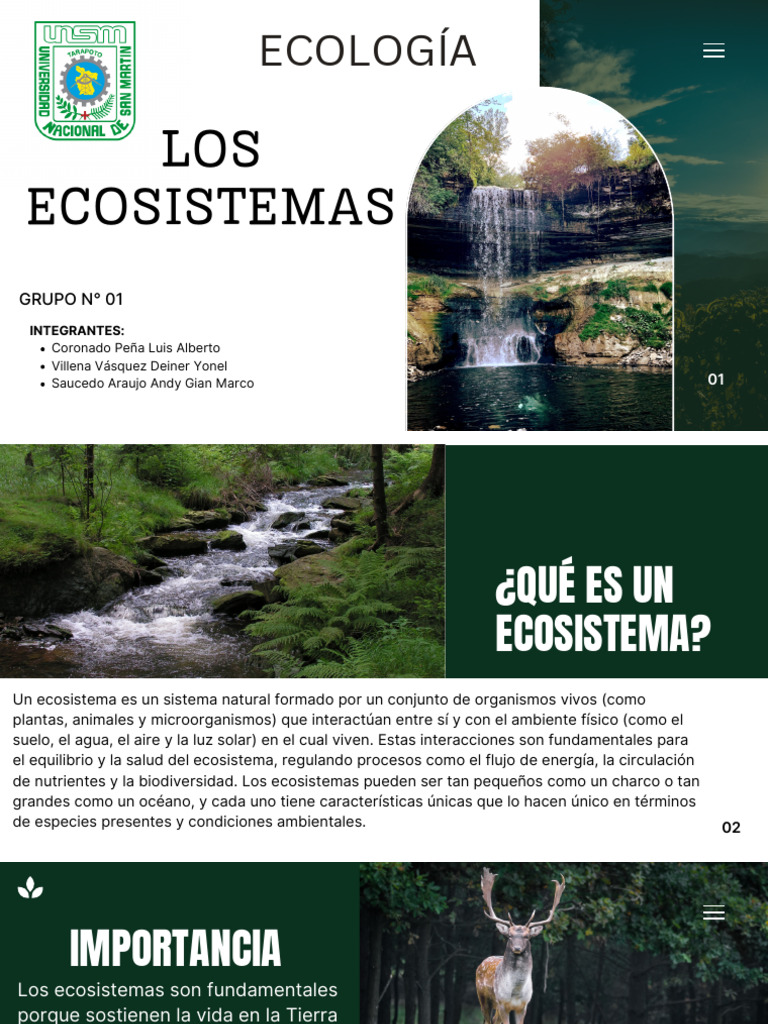 Presentación Ecología | PDF | Ecosistema | Agua