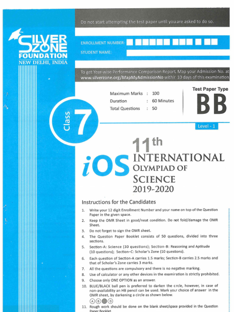 IOS - Class 7 - 2019-20 | PDF