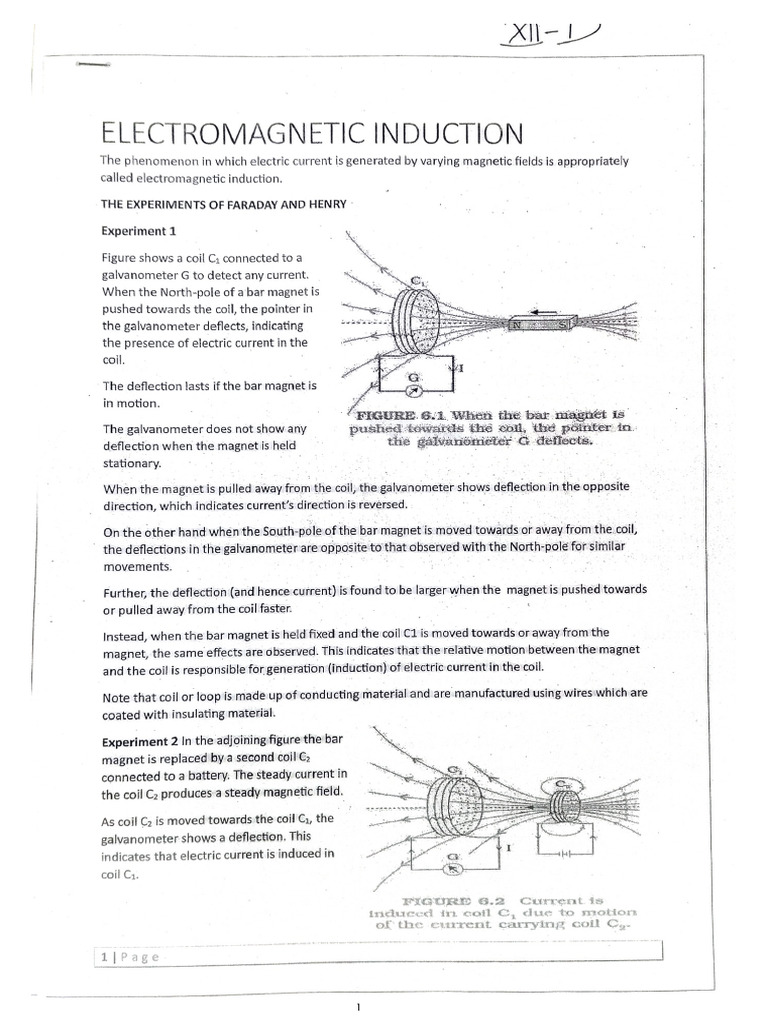 Electromagnetic Induction | PDF