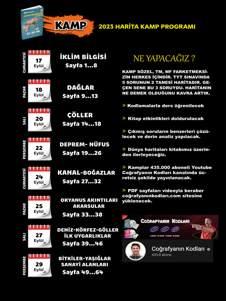 Tyt Cografya Ve Dunya Harita Bilgisi Kamp Programi Indir2022184844 | PDF