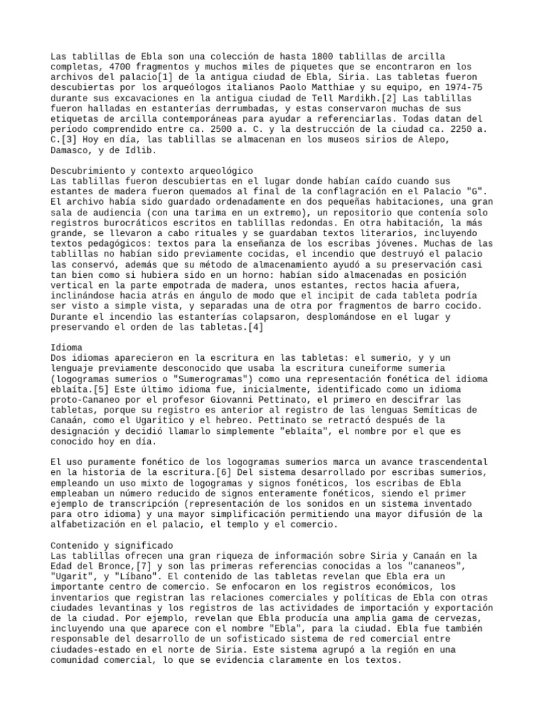 Tablillas de Ebla | PDF