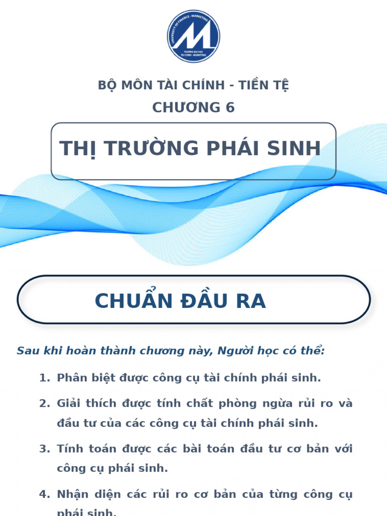Chương 6 - CH NG Khoán Phái Sinh | PDF