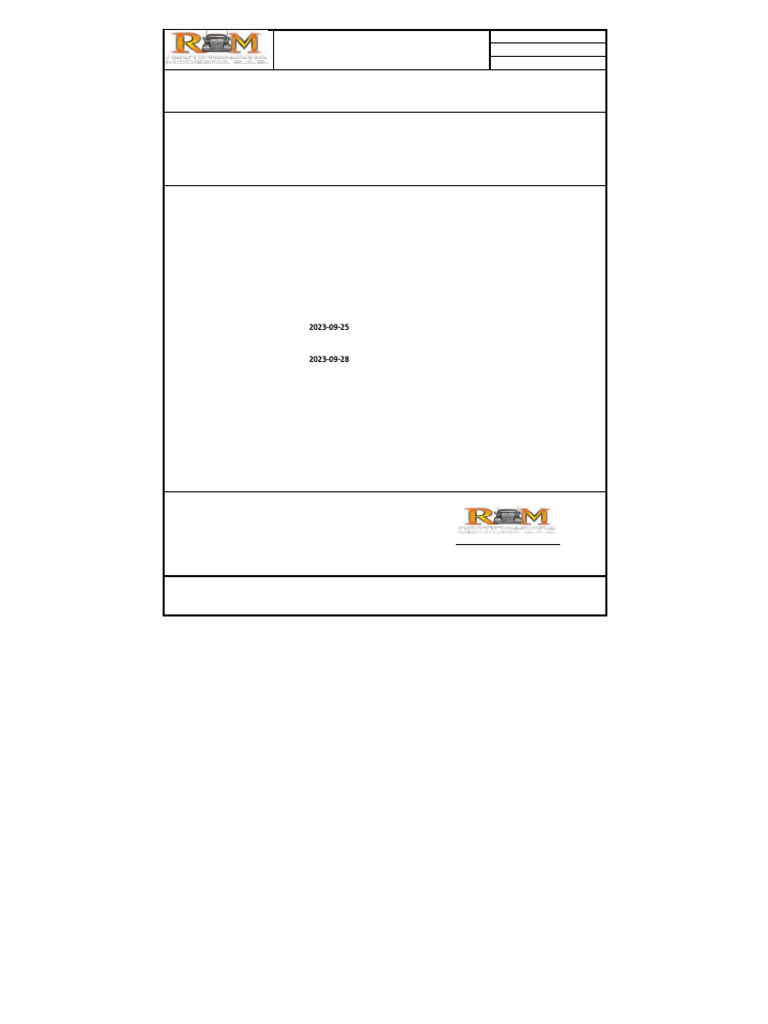 Informe Metrologico NPR Envia Ot 7764 | PDF | Medición | Motores