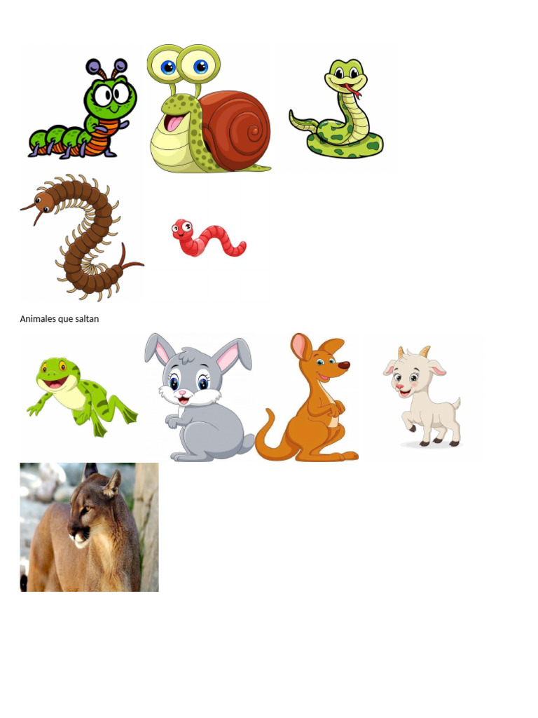 Animales Que Saltan | PDF