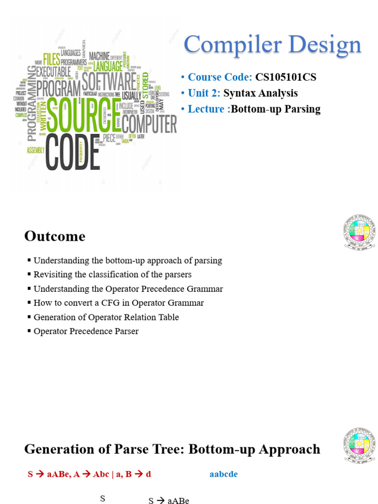 CD_Operator_Precedence Praser | PDF | Parsing | Formalism (Deductive)