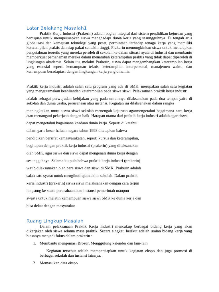 mentahan lap. pkl | PDF