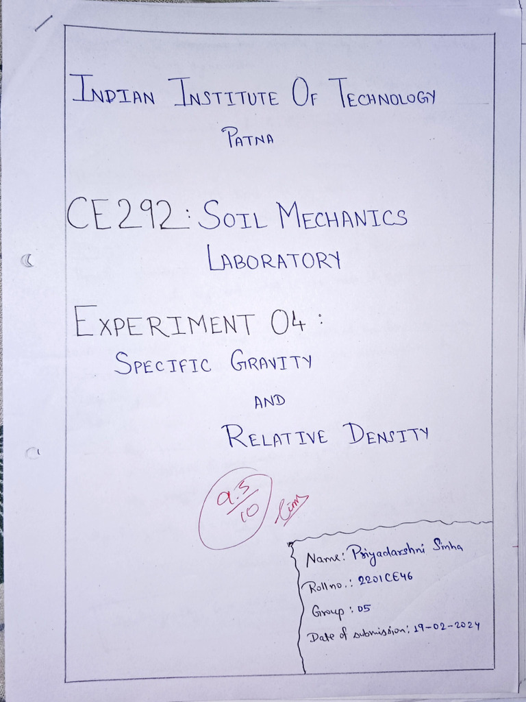4. Specific gravity and Relative Density | PDF